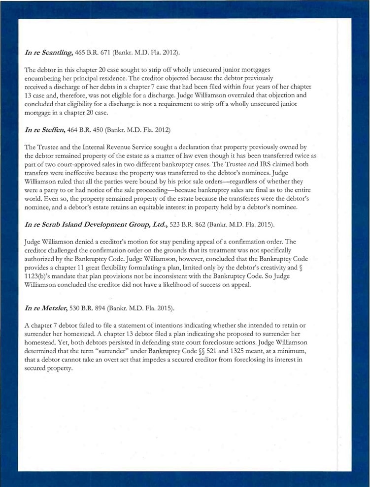 Honoring Judge Michael J. Williamson